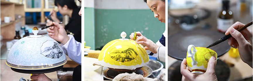 Bone China Teapot and Tea Cup Set Suitable for Home Use or Gift Giving ...