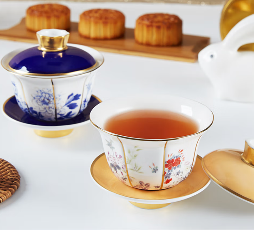 Bone China Kung Fu Tea Set Suitable for Home and Office Use - GC Porcelain